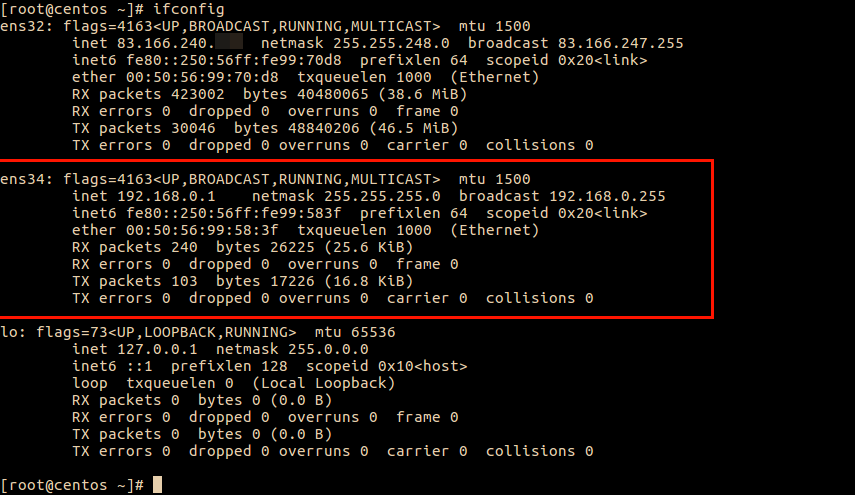 Configuring Centos 67 Network Interface 4404